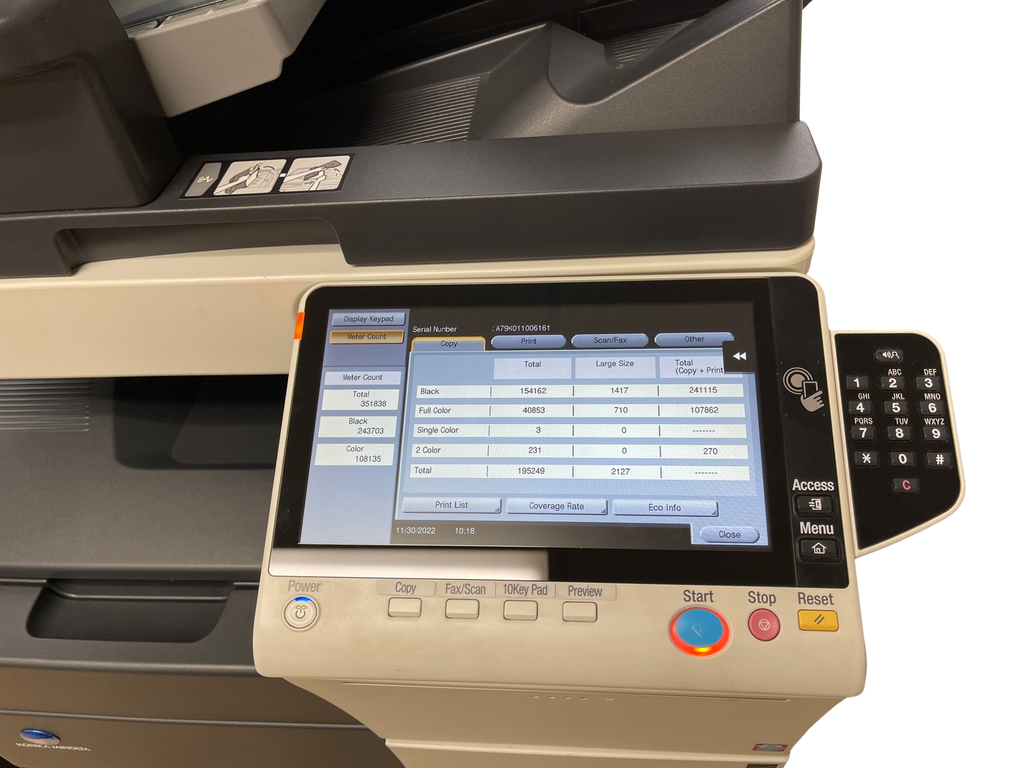 Konica Minolta Bizhub C558 Used Meter varies on what is available (Off ...