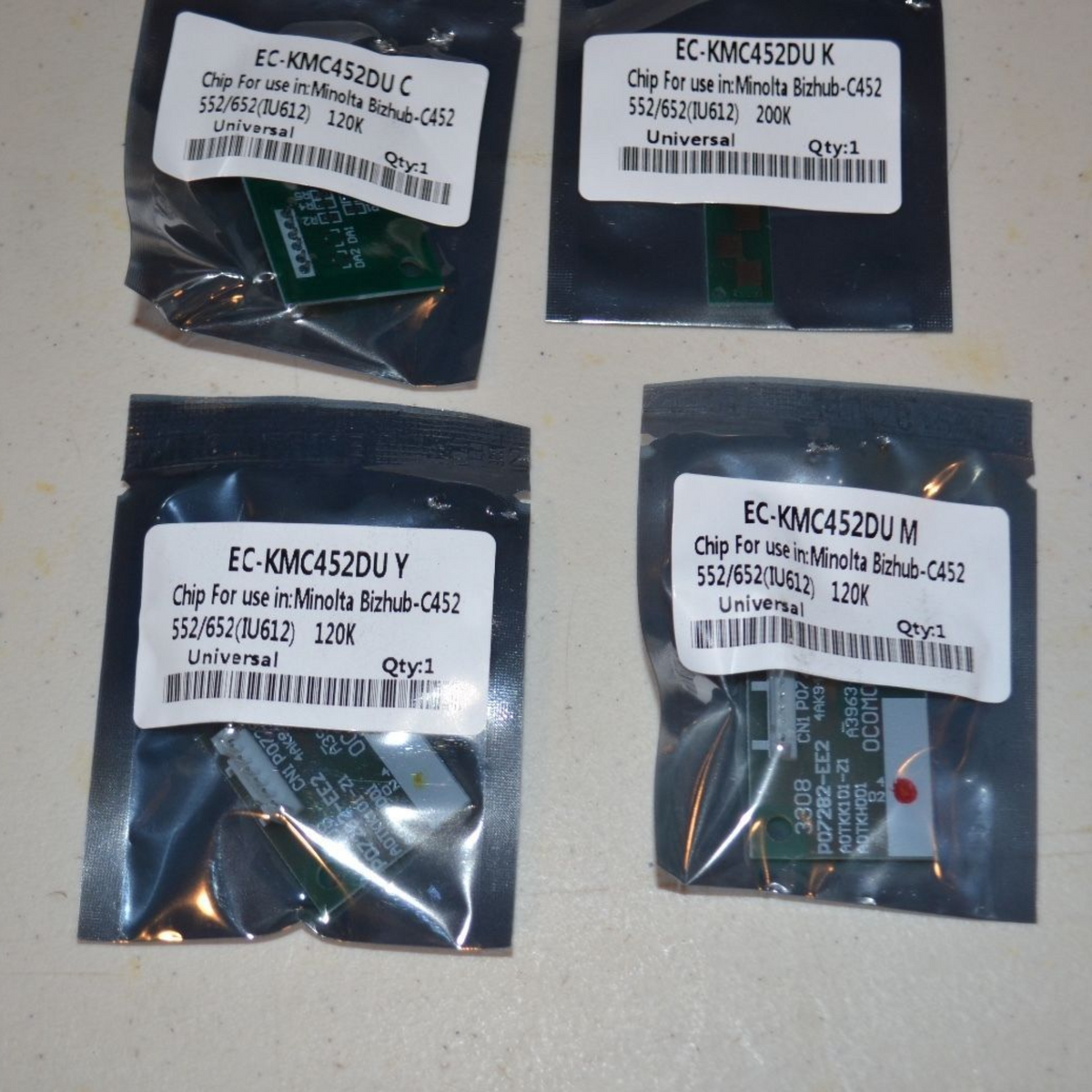 4 Replacement Imaging Drum Chip Refill for Konica Minolta Bizhub C452 ...